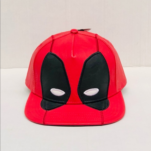 Bioworld | Accessories | Deadpool Faux Leather Snapback Hat | Poshmark